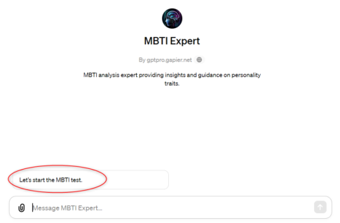 「自分の性格を深く知る」ChatGPTのMBTI GPTsの紹介